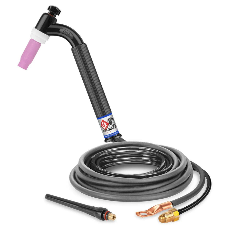 CK Worldwide - Ck17-12-2 Fx - 150 Amp Flex Head Tig Torch, Gas-Cooled,