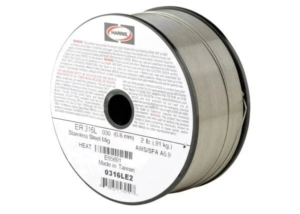 Harris 316L Stainless MIG GMAW Welding Wire 0.030 in, 2 lb Spool - 031