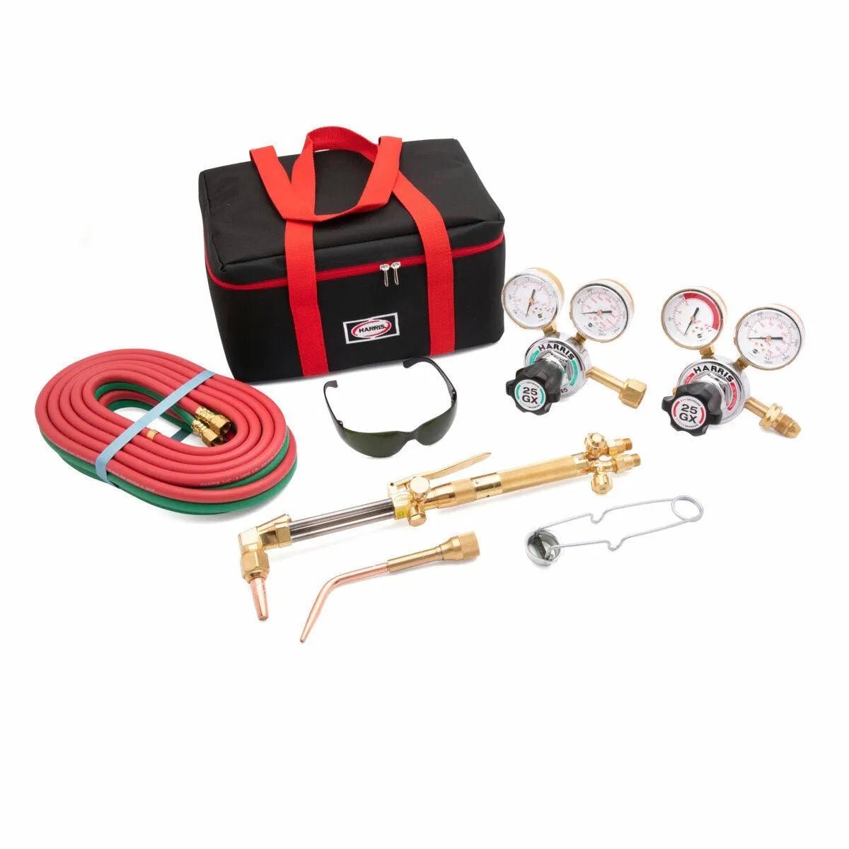 Harris HHD 25GX Deluxe Ironworker Acetylene Cutting Torch Kit for CGA