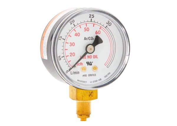 Harris Regulator Pressure Flowgauge 50 mm 60 SCFH / 30 LPM 1/8" - 9006