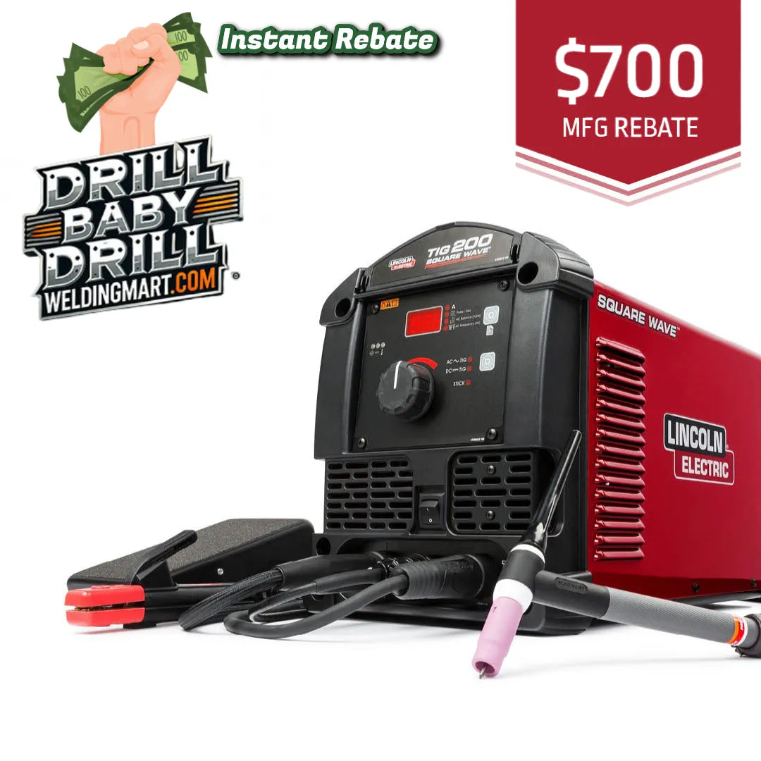 Lincoln Square Wave TIG 200 TIG Welder - Versatile Portable Welding Ma