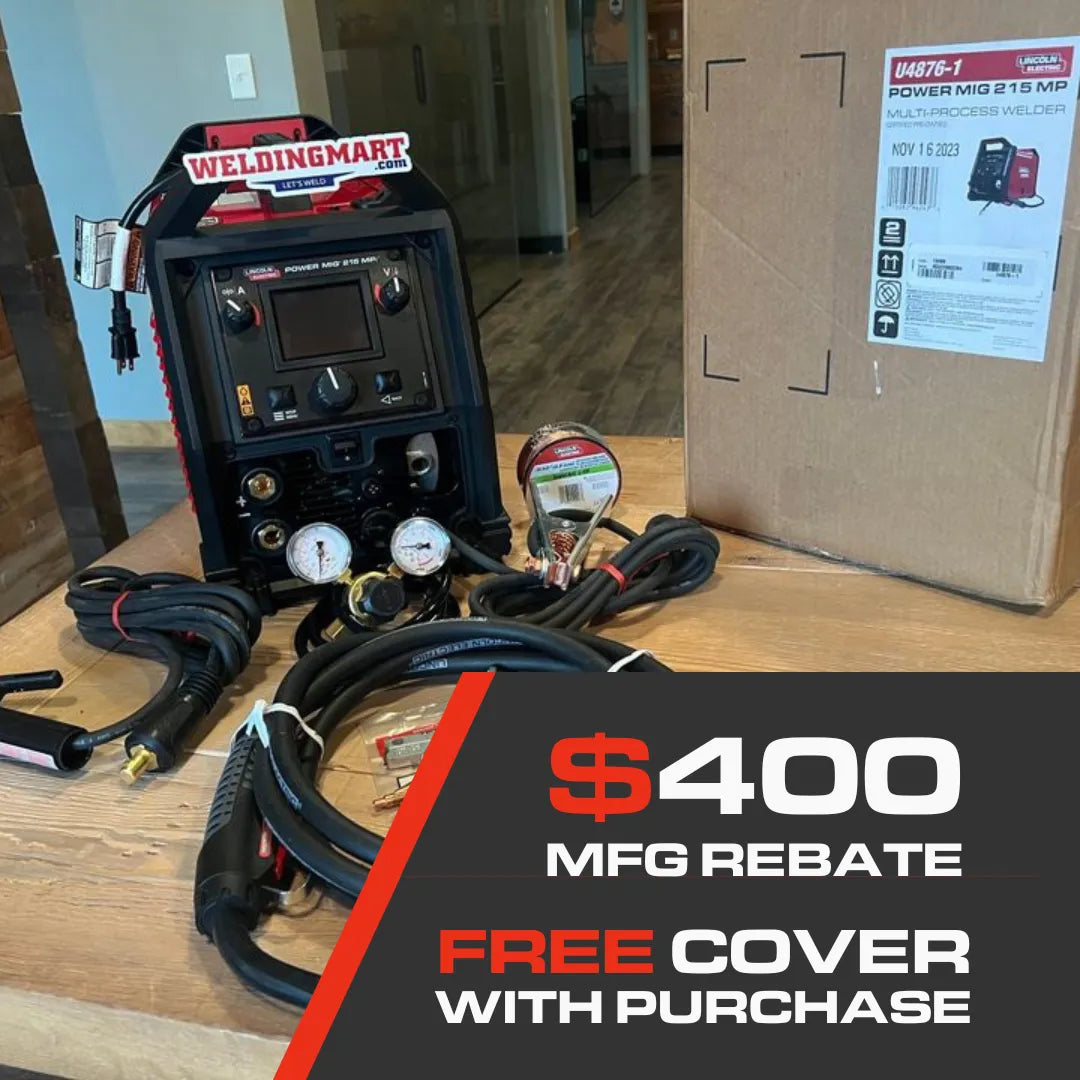 Lincoln Power MIG 215 MPi Multi-Process Welder Factory Demo Welder U48