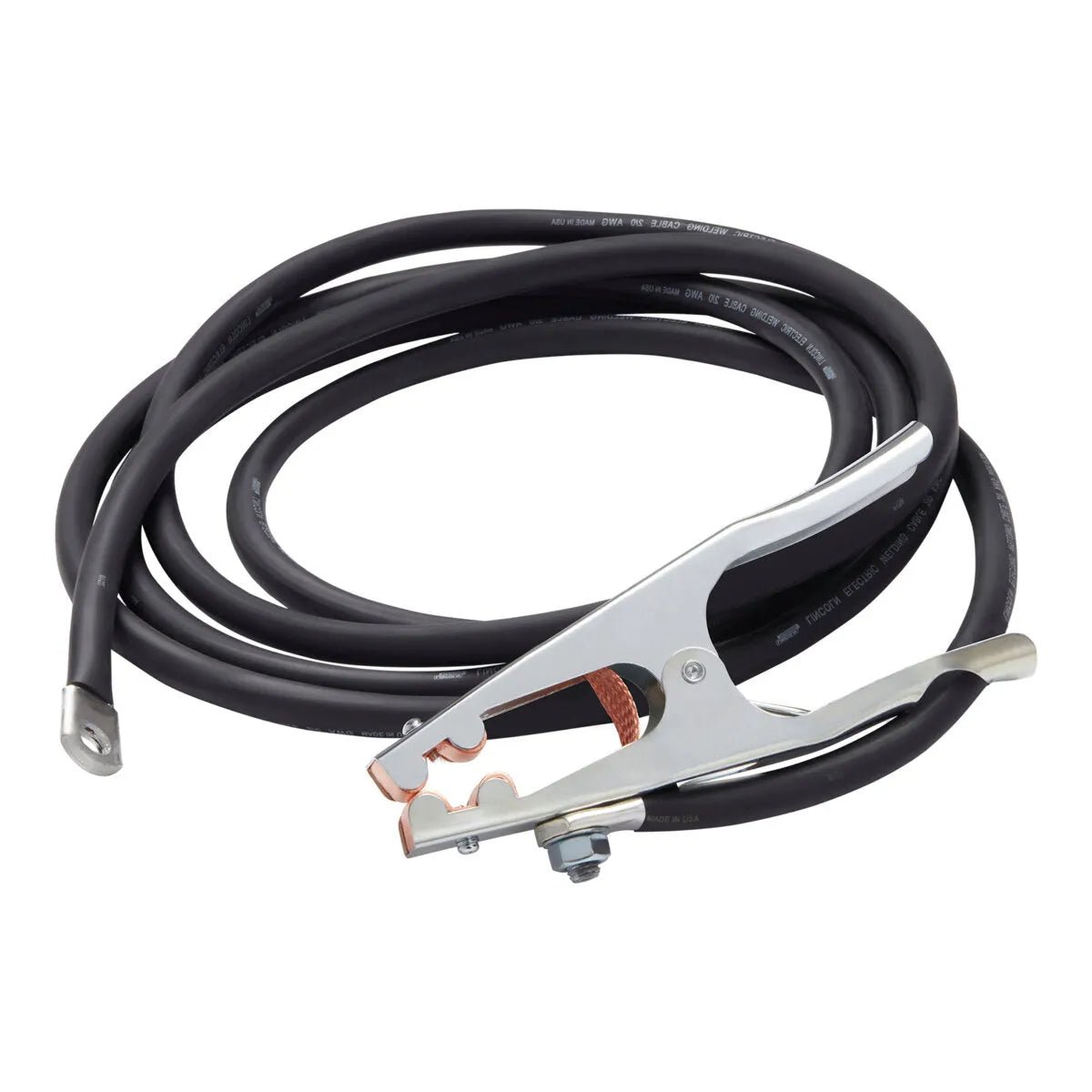 Lincoln Work Lead Lug & GC500 Ground Clamp (2/0, 350A, 60%) 15 ft (15.